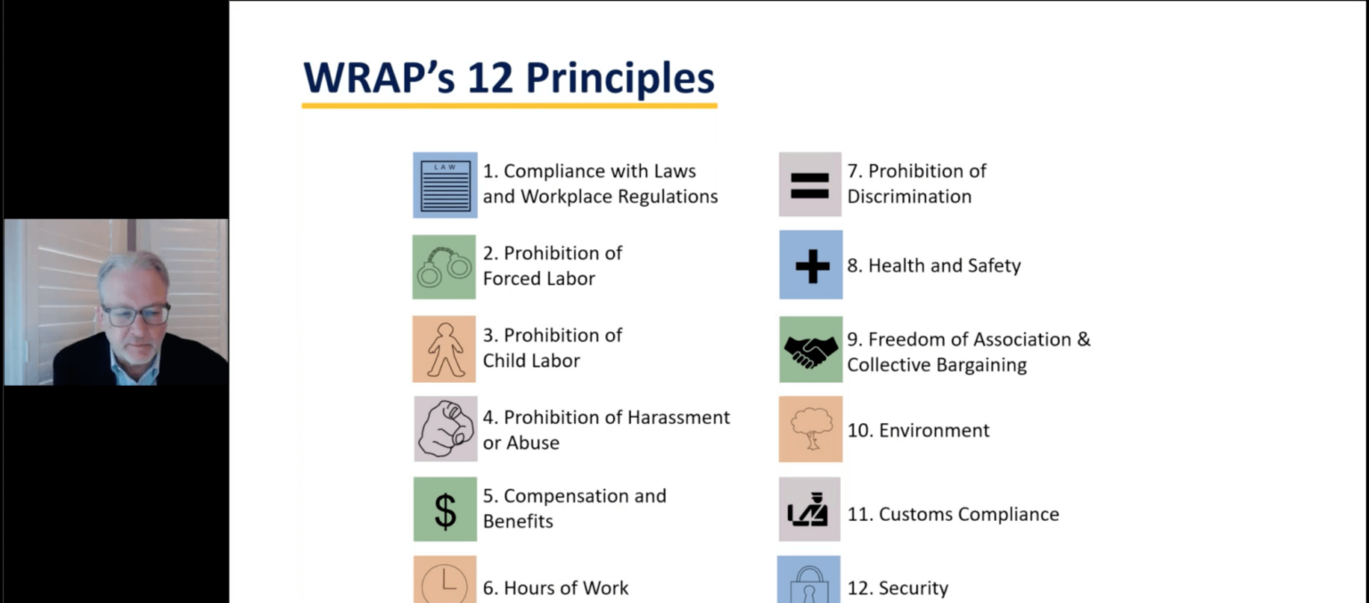 Corporate Social Responsibility - WRAP Compliance